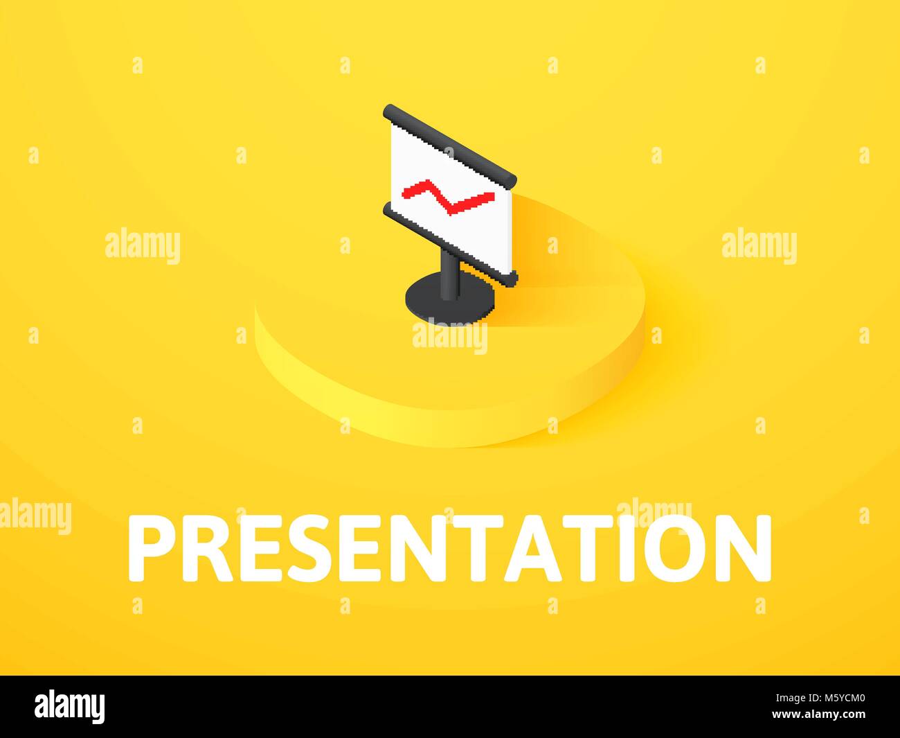 On screen presentation Stock Vector Images - Alamy