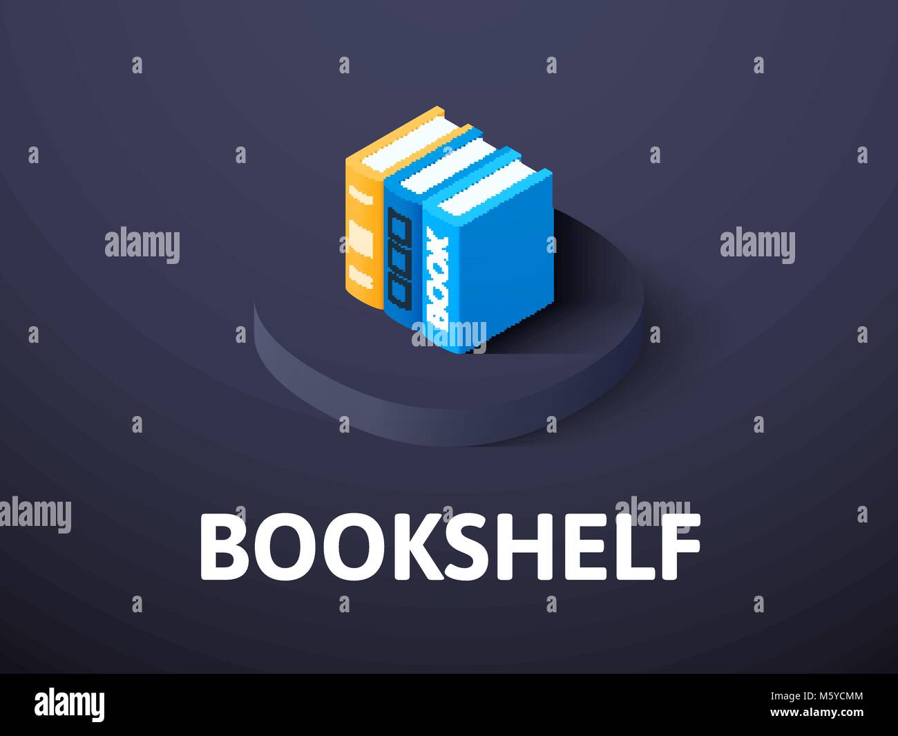 Bookshelf Background Stock Vector Images - Alamy