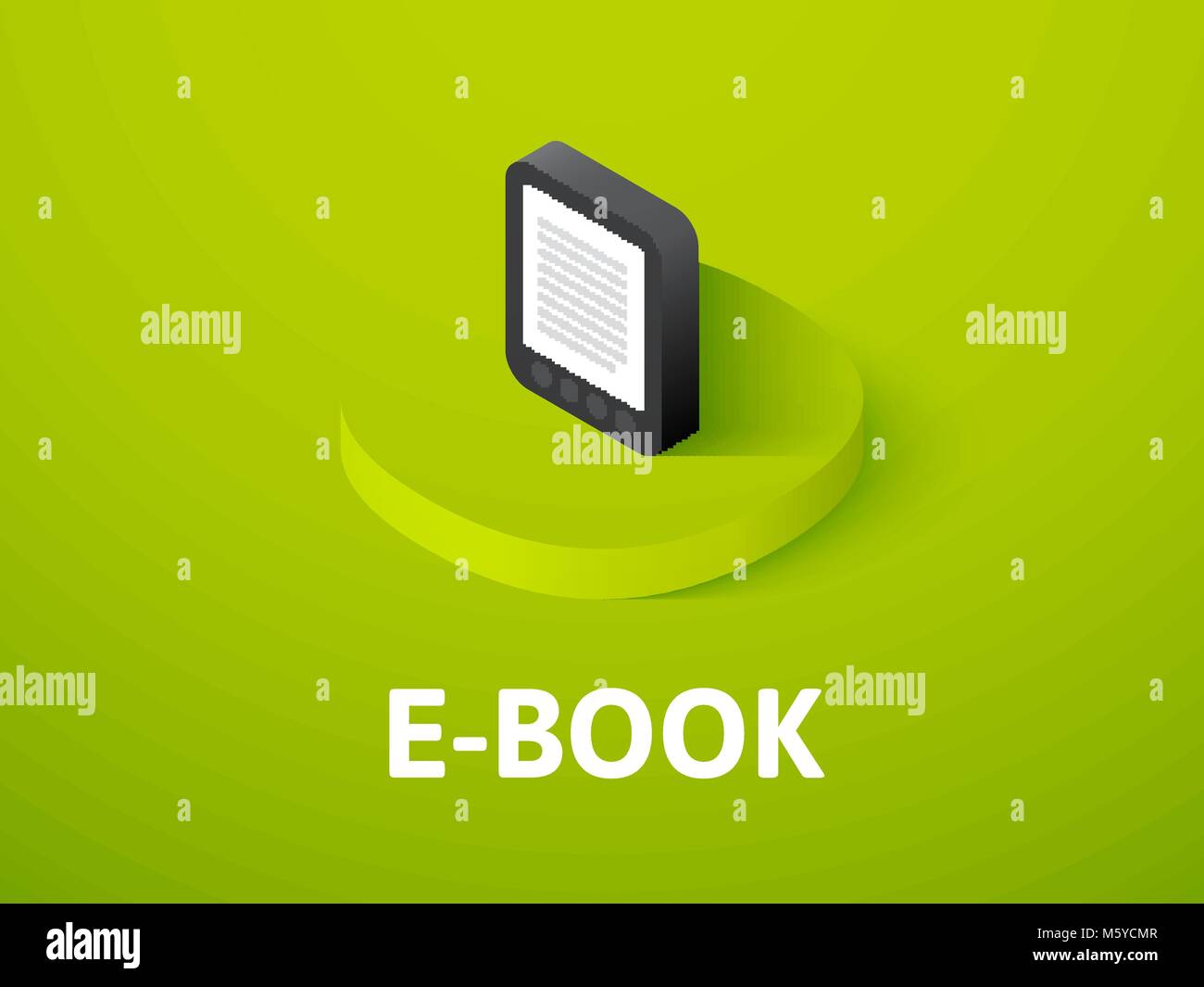 Electronic library icon isometric Stock Vector Images - Alamy
