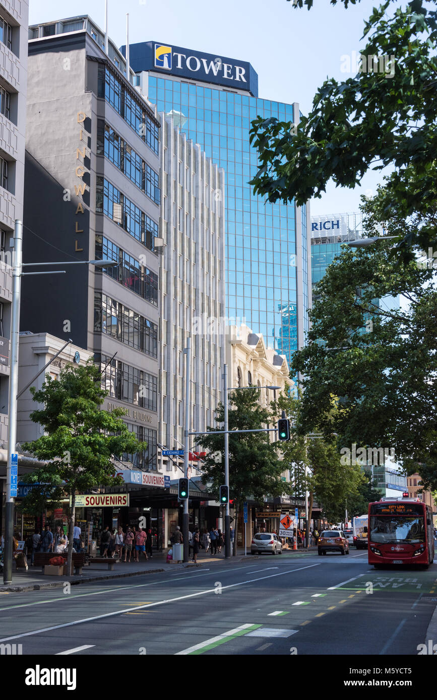 Shopping Area, Auckland City, North Island, New Zealand Stock Photo - Alamy
