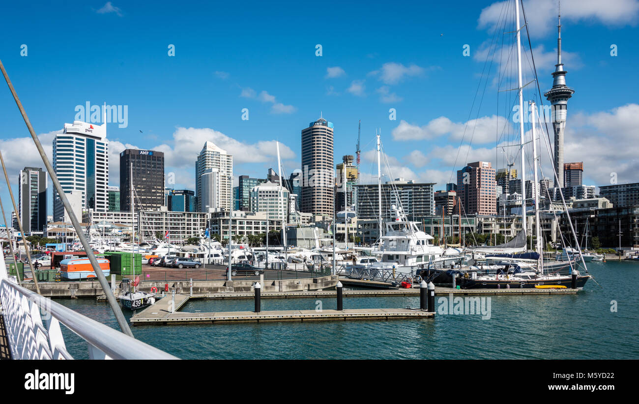 Harbour Area, Auckland City, North Island, New Zealand Stock Photo - Alamy