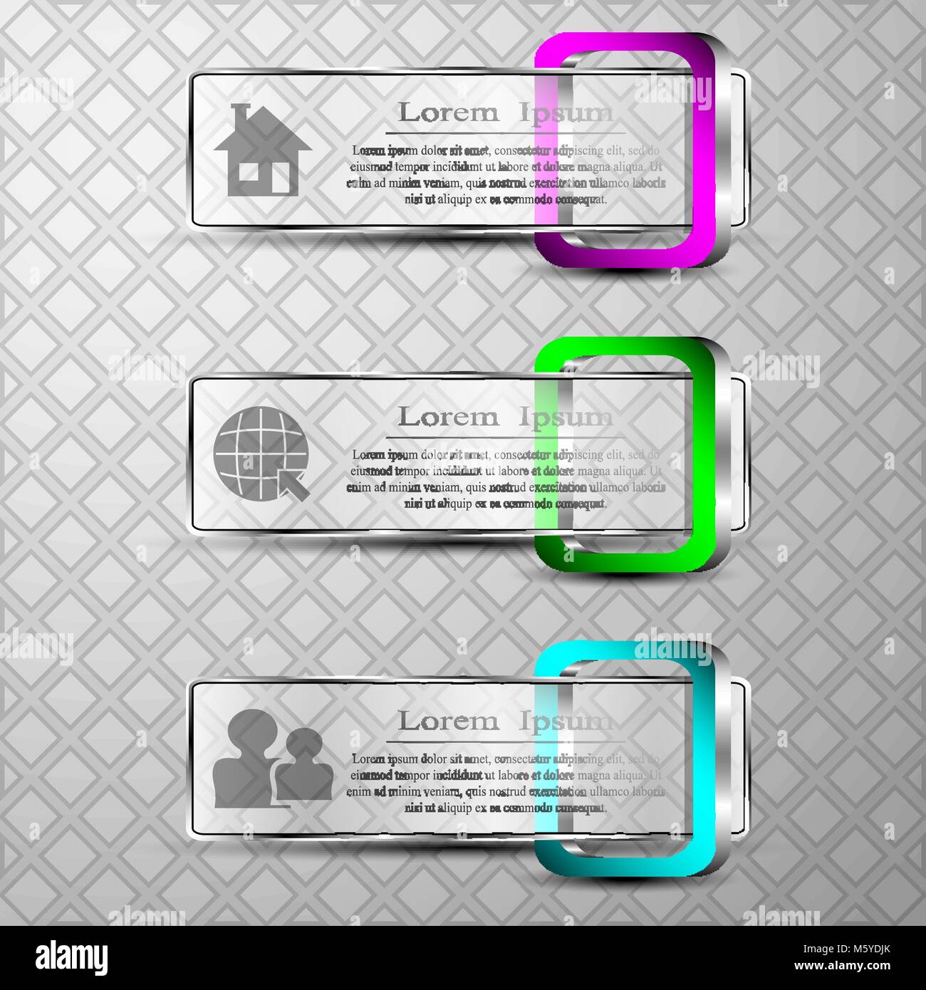 The vector set of 3d bannersThe vector set of 3d banners with 3d square ...