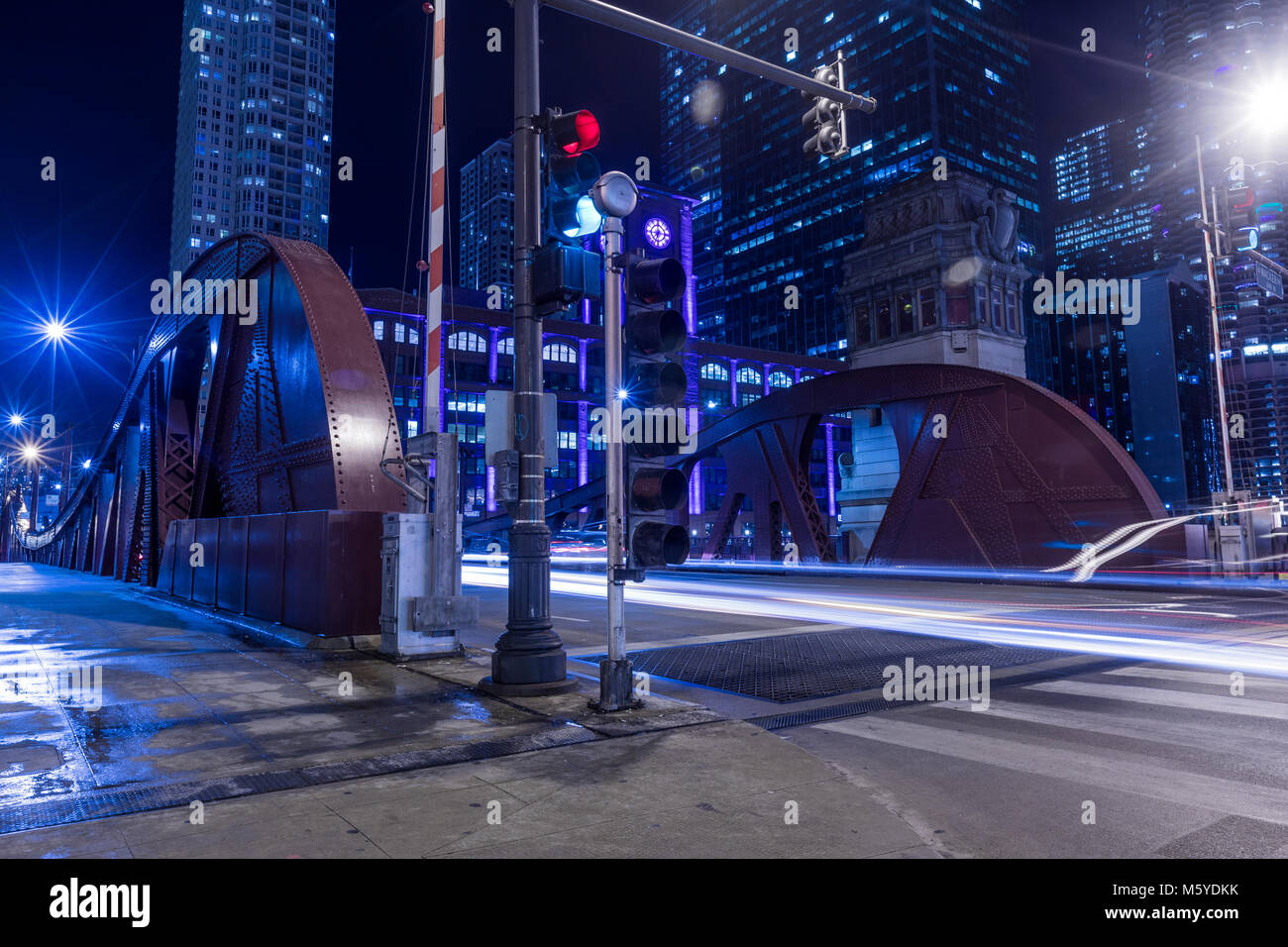 Chicago Streets At Night