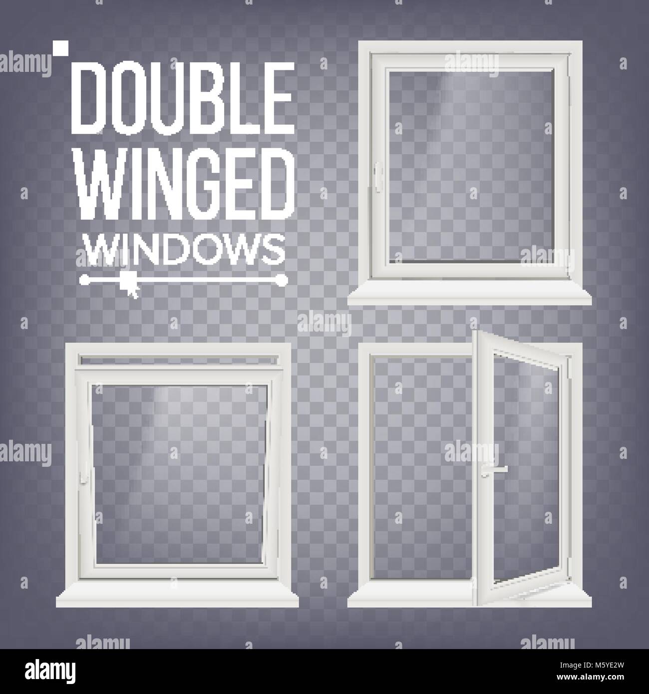 Winged facade Stock Vector Images - Alamy