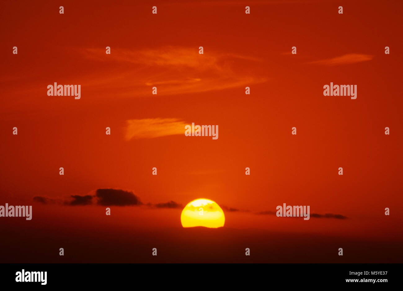 An intense sunset Stock Photo - Alamy