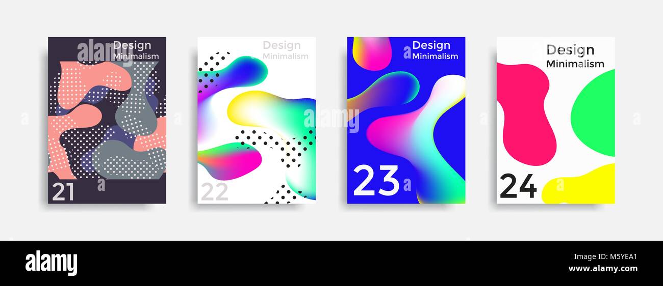 Covers templates collection with graphic geometric shapes Stock Vector ...