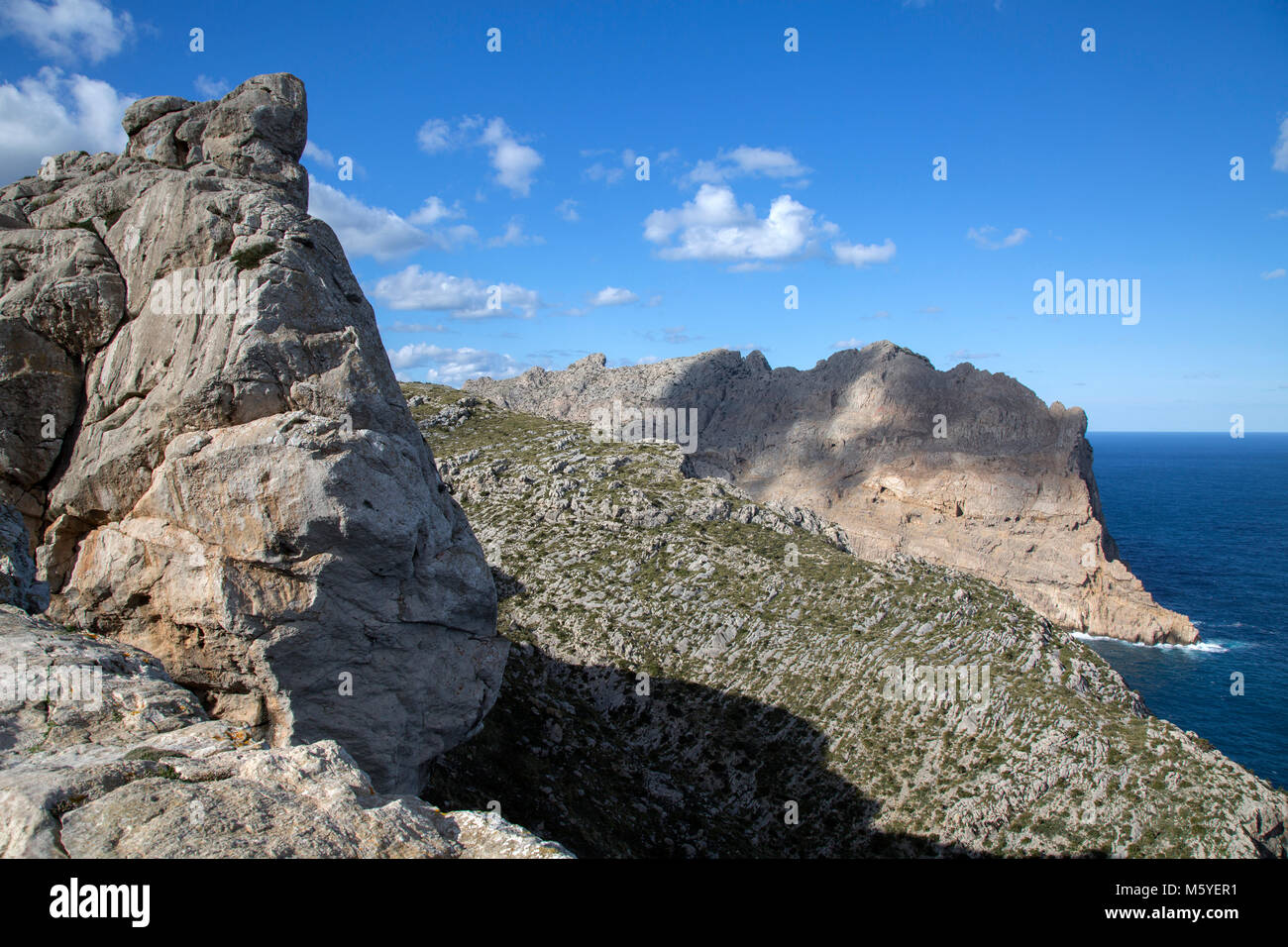 Cliff Formation on Formentor; Majorca; Spain Stock Photo - Alamy