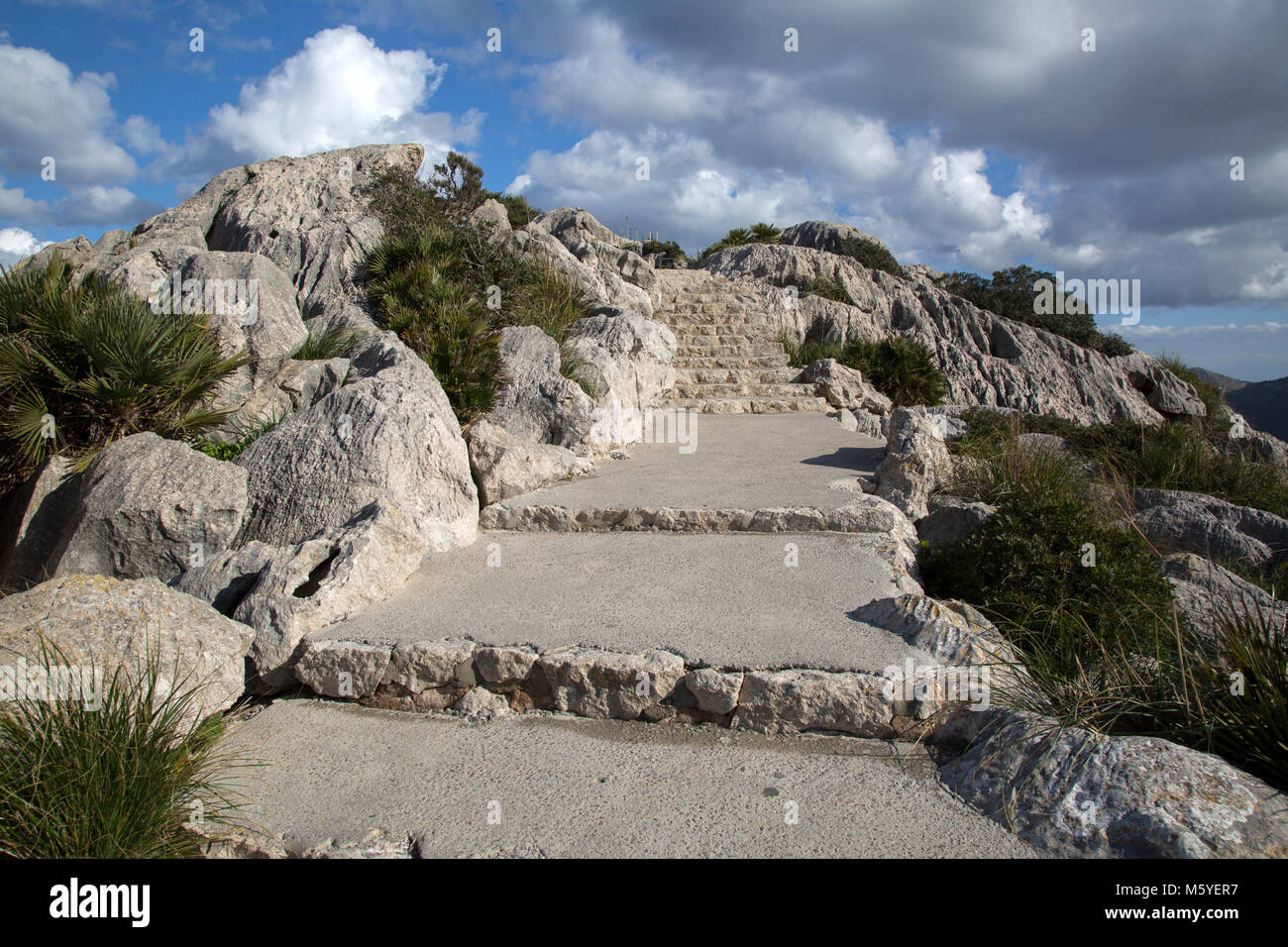 Footpath on Formentor; Majorca; Spain Stock Photo - Alamy