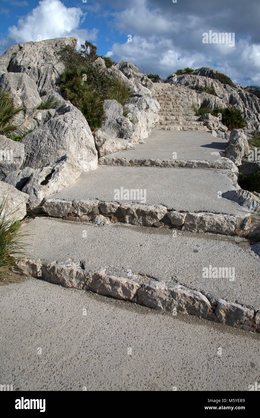 Footpath on Formentor; Majorca; Spain Stock Photo - Alamy