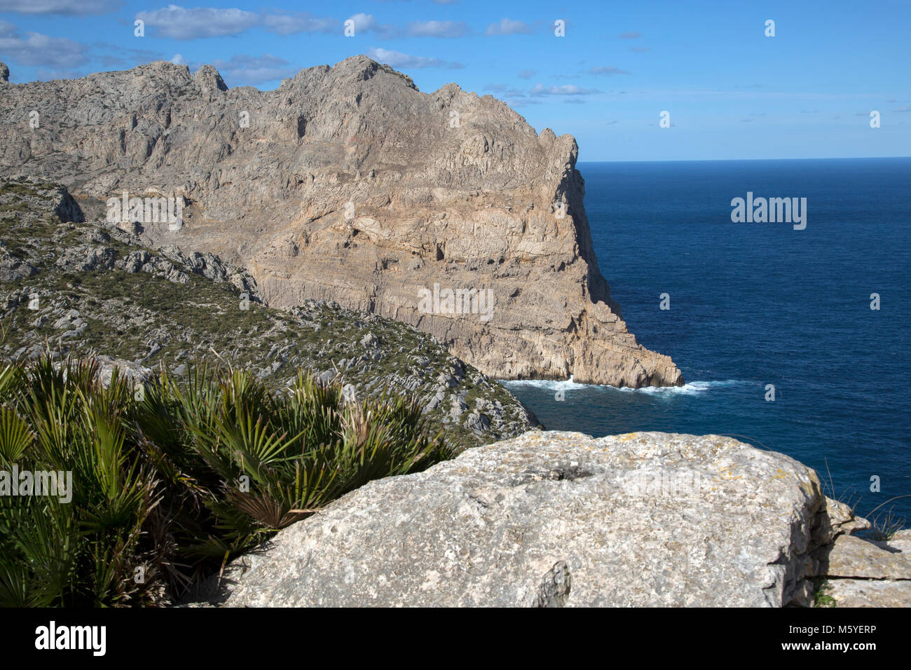 Cliff Landscape on Formentor; Majorca; Spain Stock Photo - Alamy