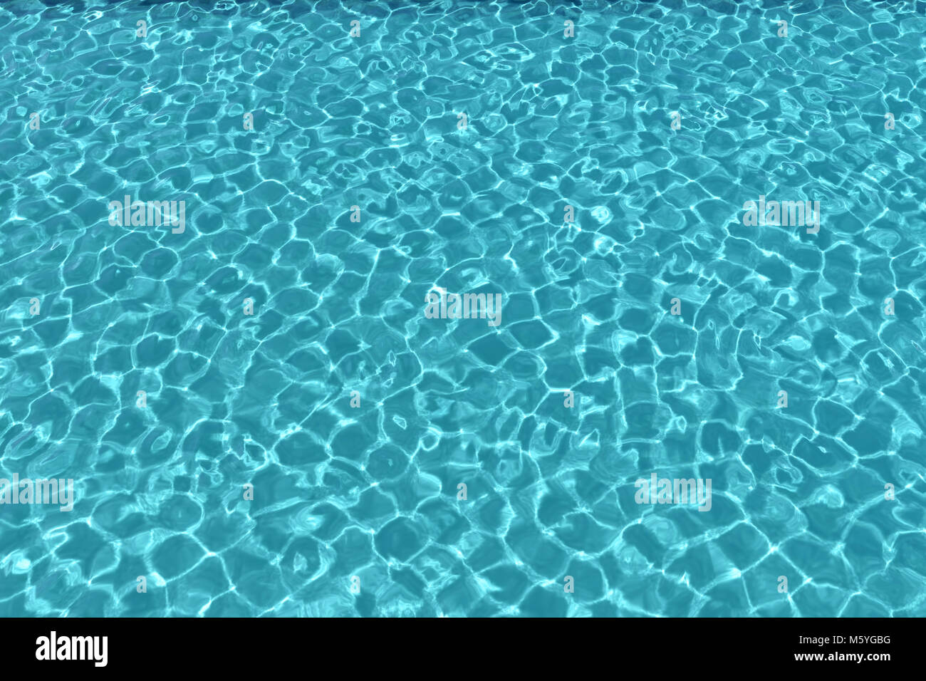 Clean blue swimming pool background. 3D Rendering Stock Photo - Alamy