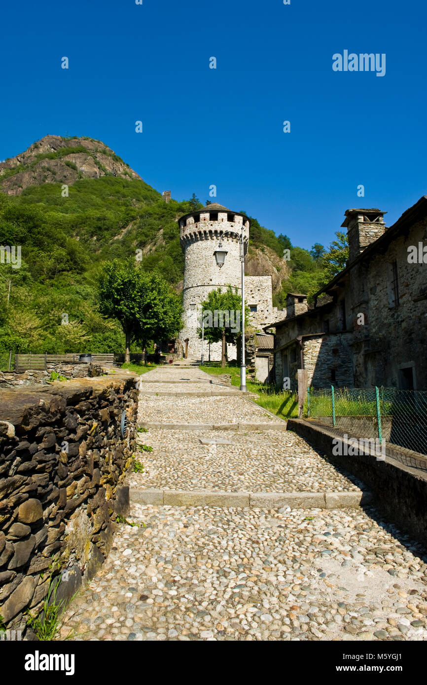 Visconteo castle, Vogogna, Piedmont, Italy Stock Photo - Alamy