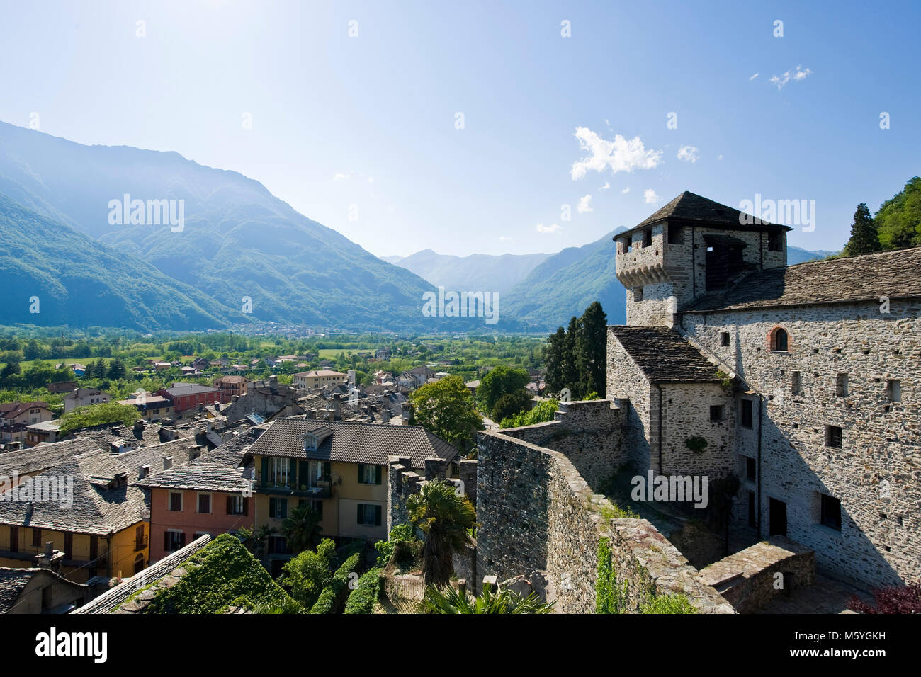 Visconteo castle, Vogogna, Piedmont, Italy Stock Photo - Alamy