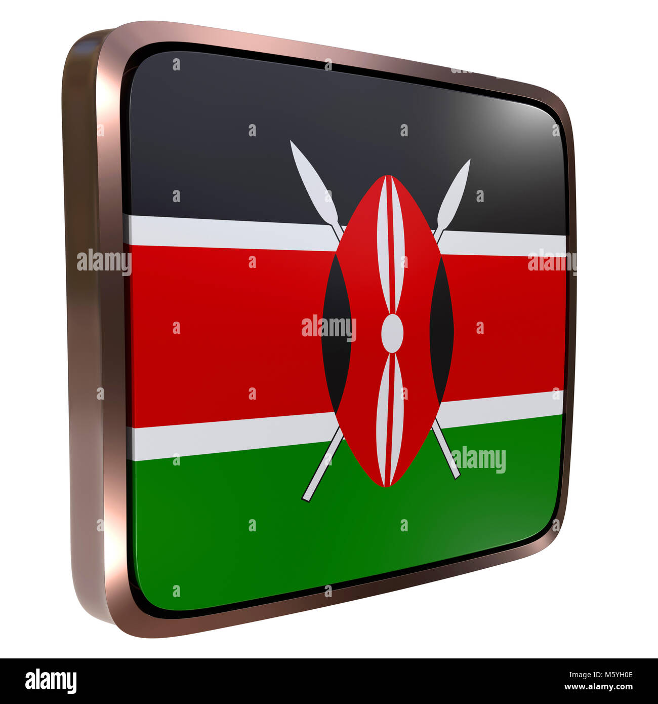 3d rendering kenya flag on hi-res stock photography and images - Alamy