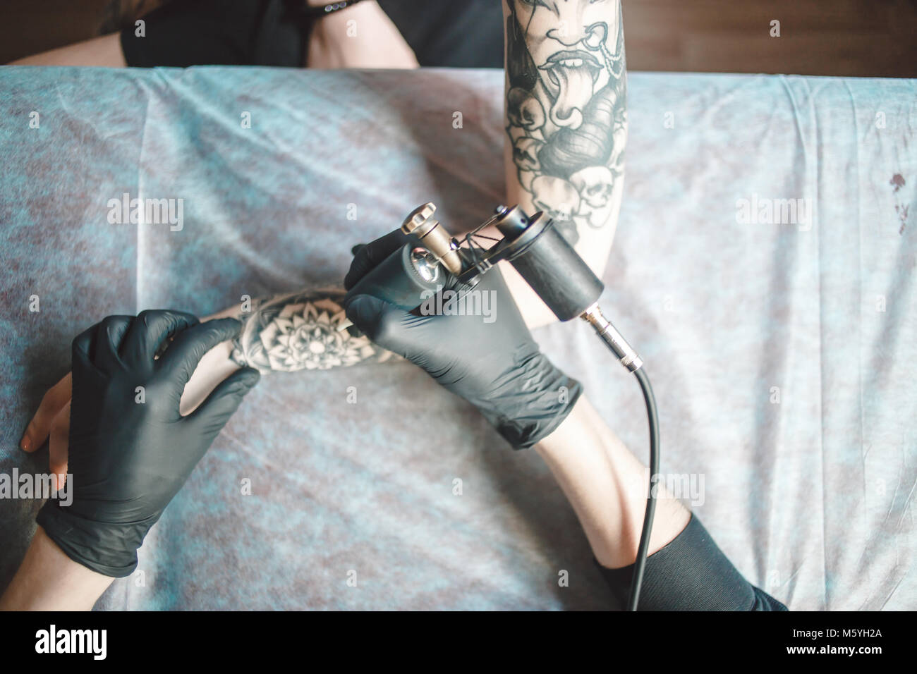 Tattoo on hand Stock Photo - Alamy