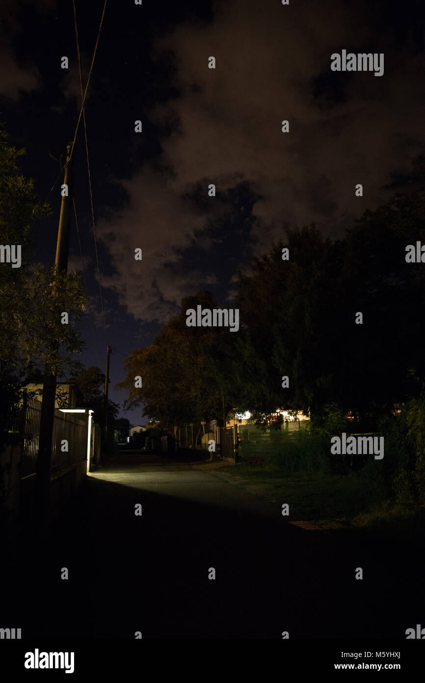 Dark Night Sky Suburbs High Resolution Stock Photography and Images - Alamy