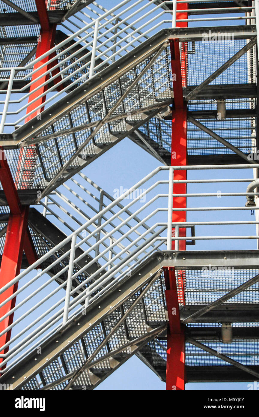 close up of escape stairs Stock Photo - Alamy