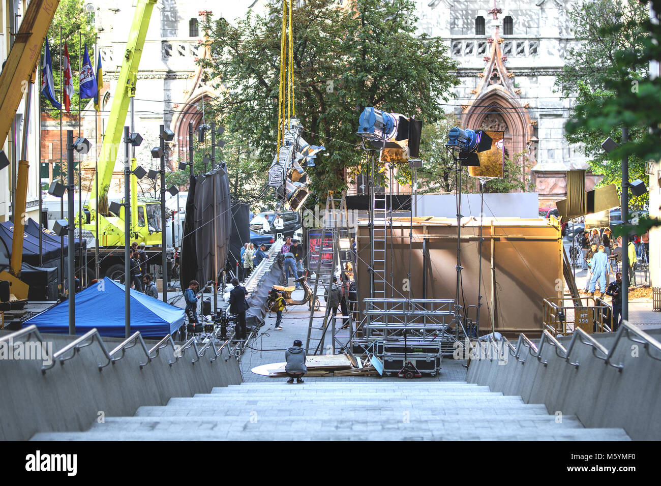 Outdoor movie set hi-res stock photography and images - Alamy