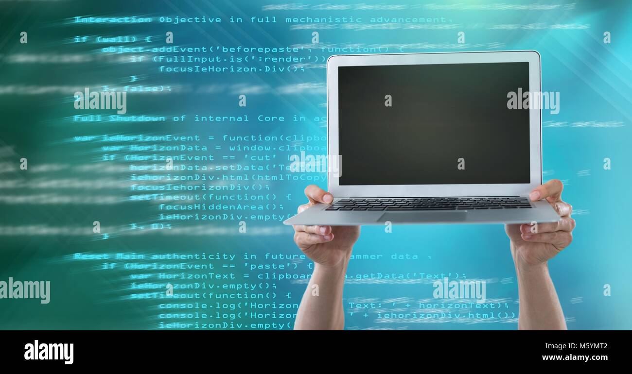 Laptop code no people hi-res stock photography and images - Alamy