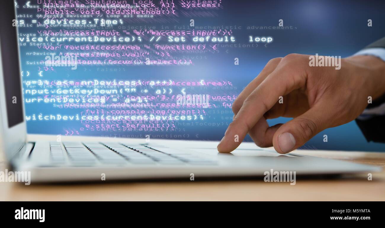 Hand man typing text hi-res stock photography and images - Alamy