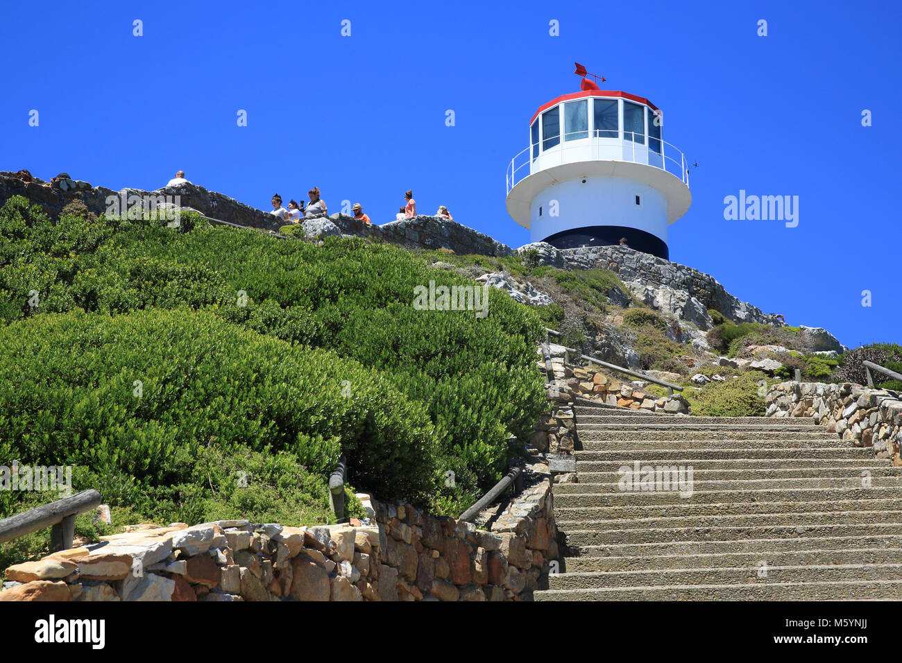 The historical Old Lighthouse at Cape Point, a promontory at the SE ...