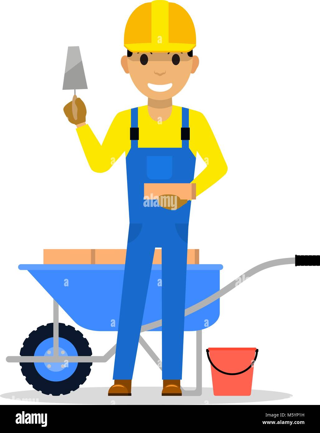 Young man repair cartoon Stock Vector Images - Alamy