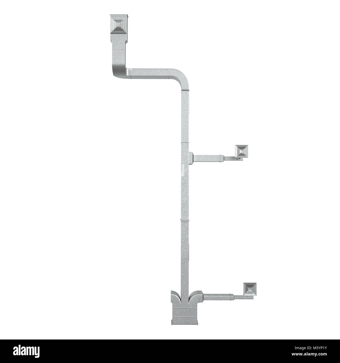 Air Conditioning Ducting on white. 3D illustration Stock Photo - Alamy