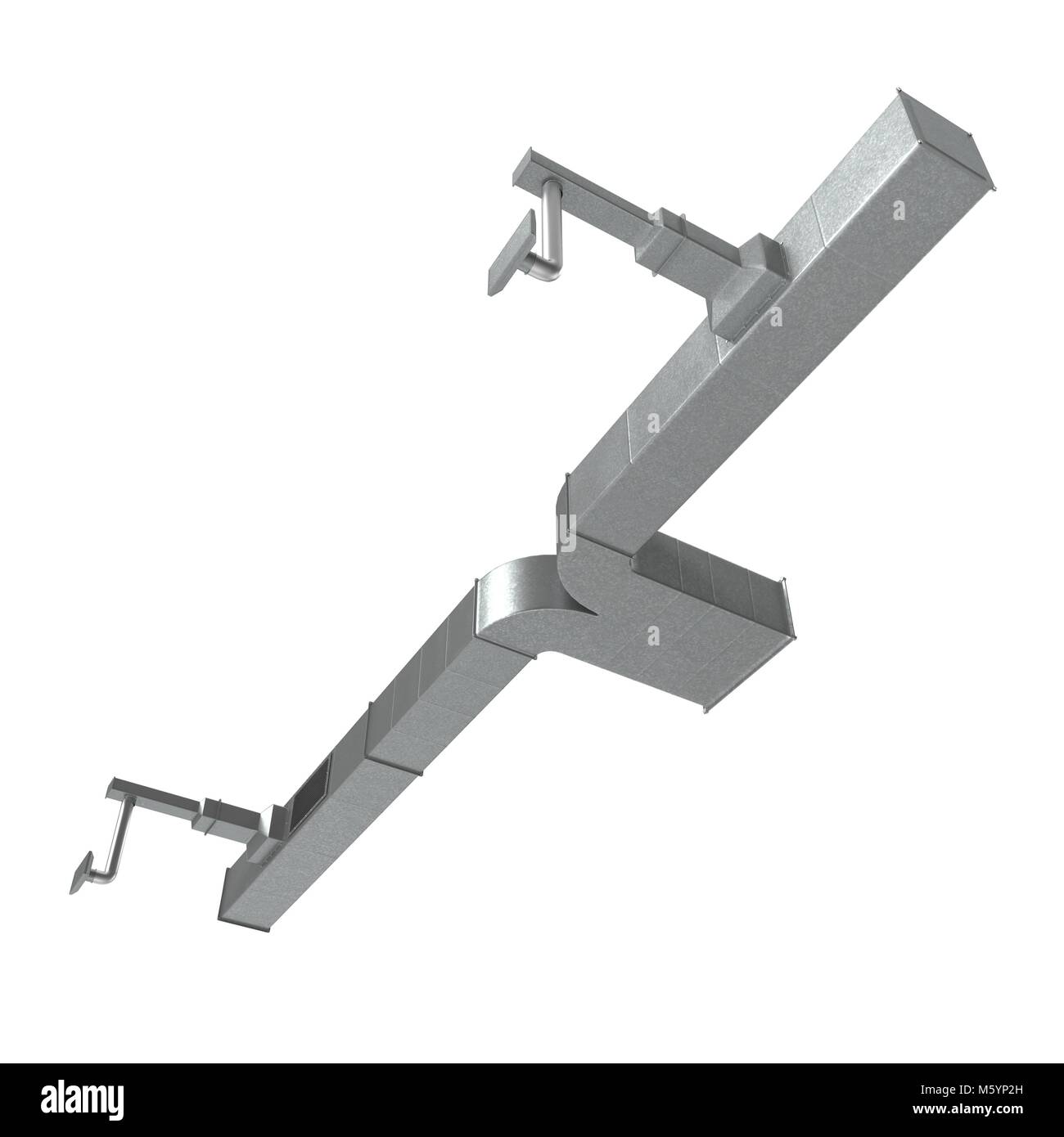 Aluminum ventilation duct Cut Out Stock Images & Pictures - Alamy