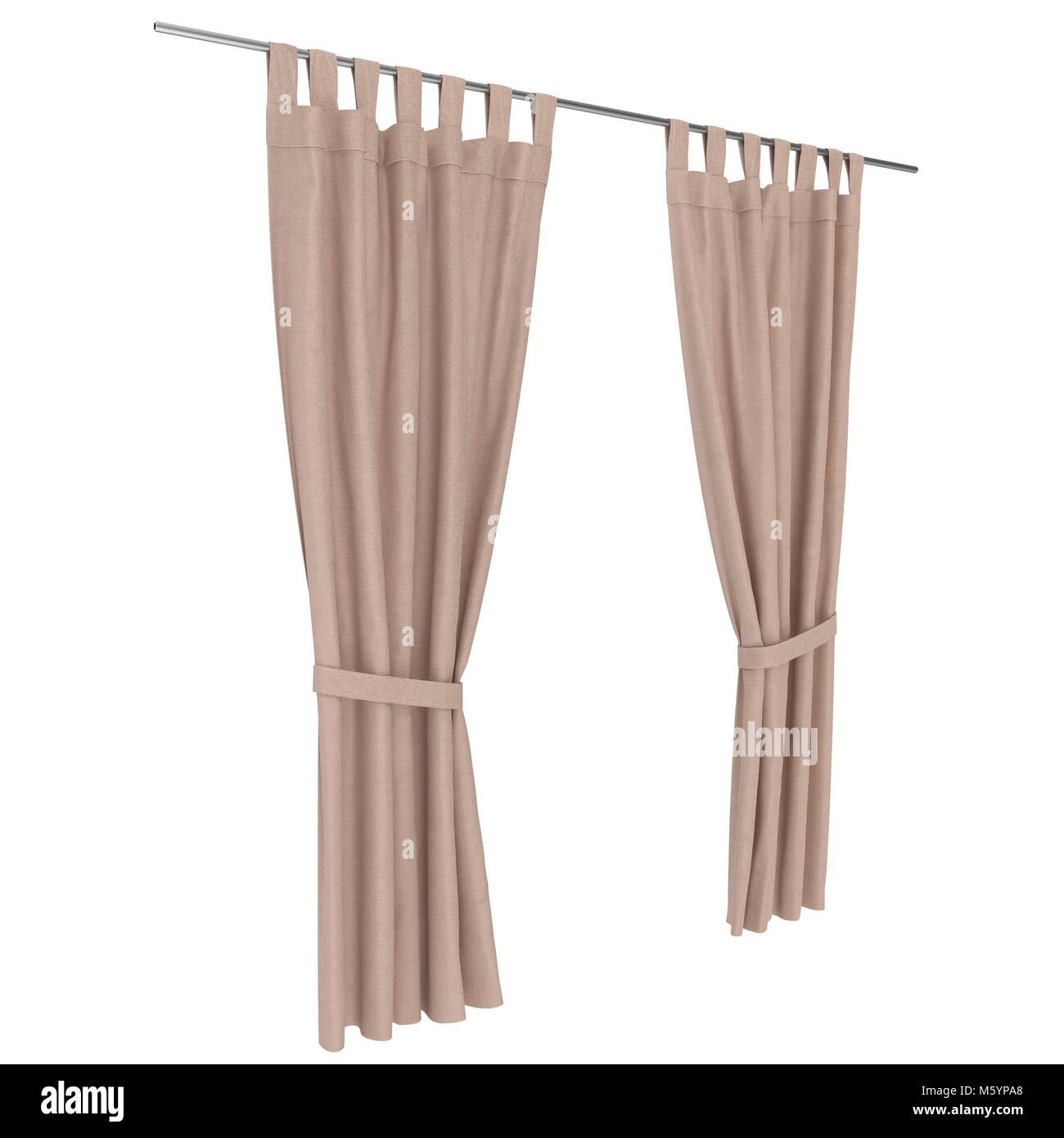 Linen curtain Cut Out Stock Images & Pictures - Alamy