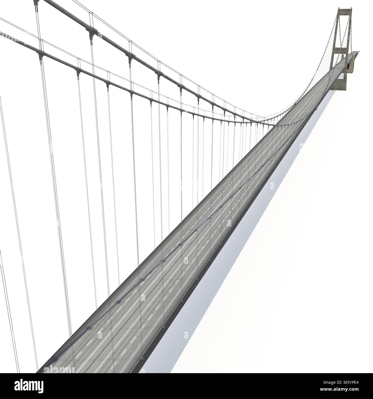 Great Belt Fixed Link Bridge on white. 3D illustration Stock Photo - Alamy