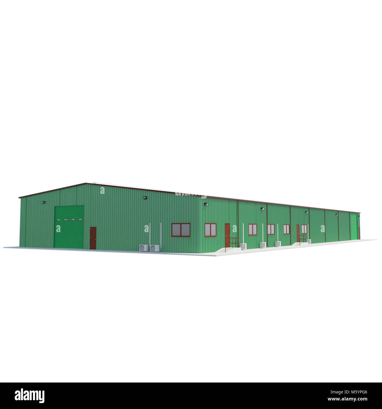 Green logistics building Cut Out Stock Images & Pictures - Alamy