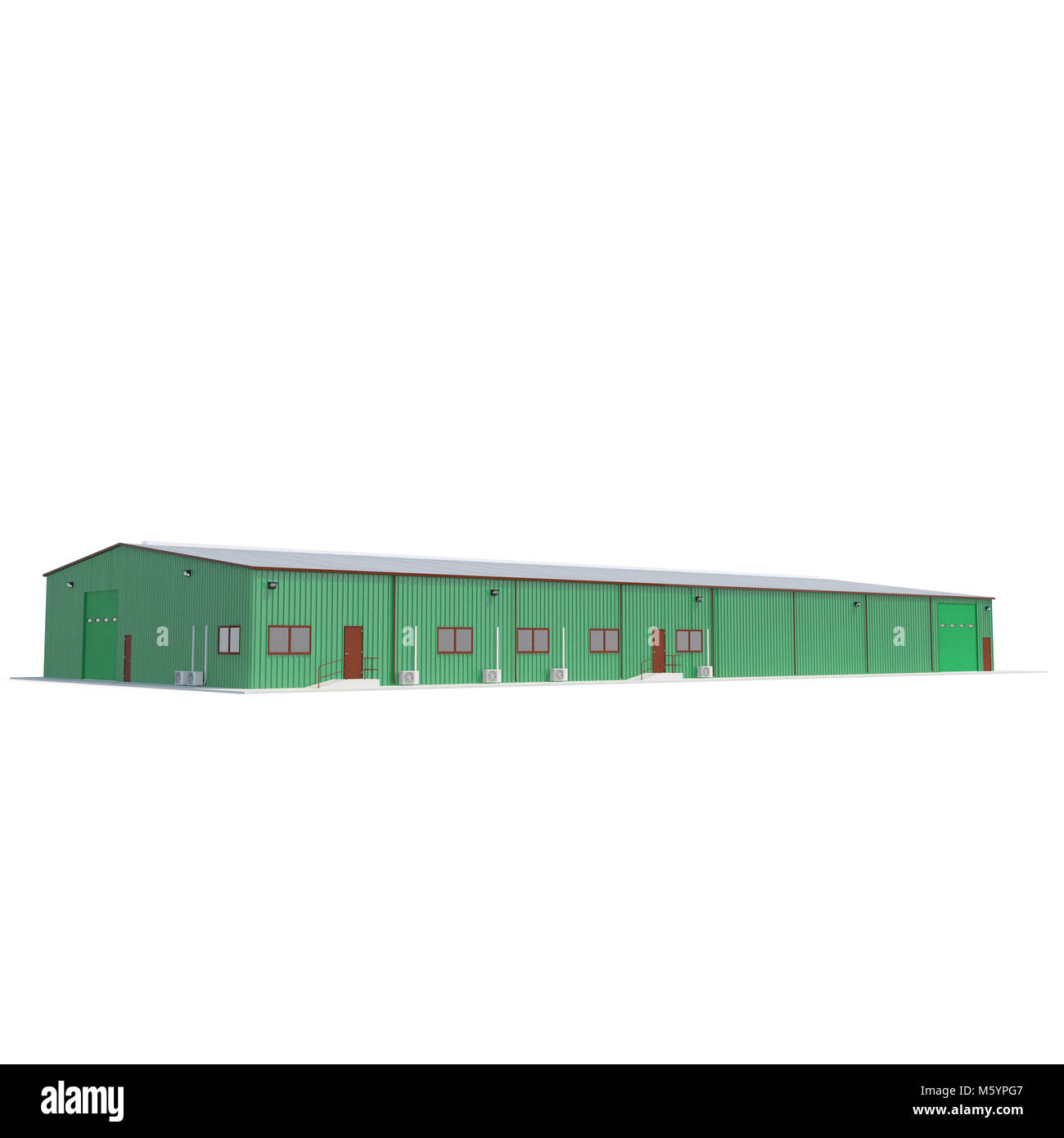 Green logistics building Cut Out Stock Images & Pictures - Alamy