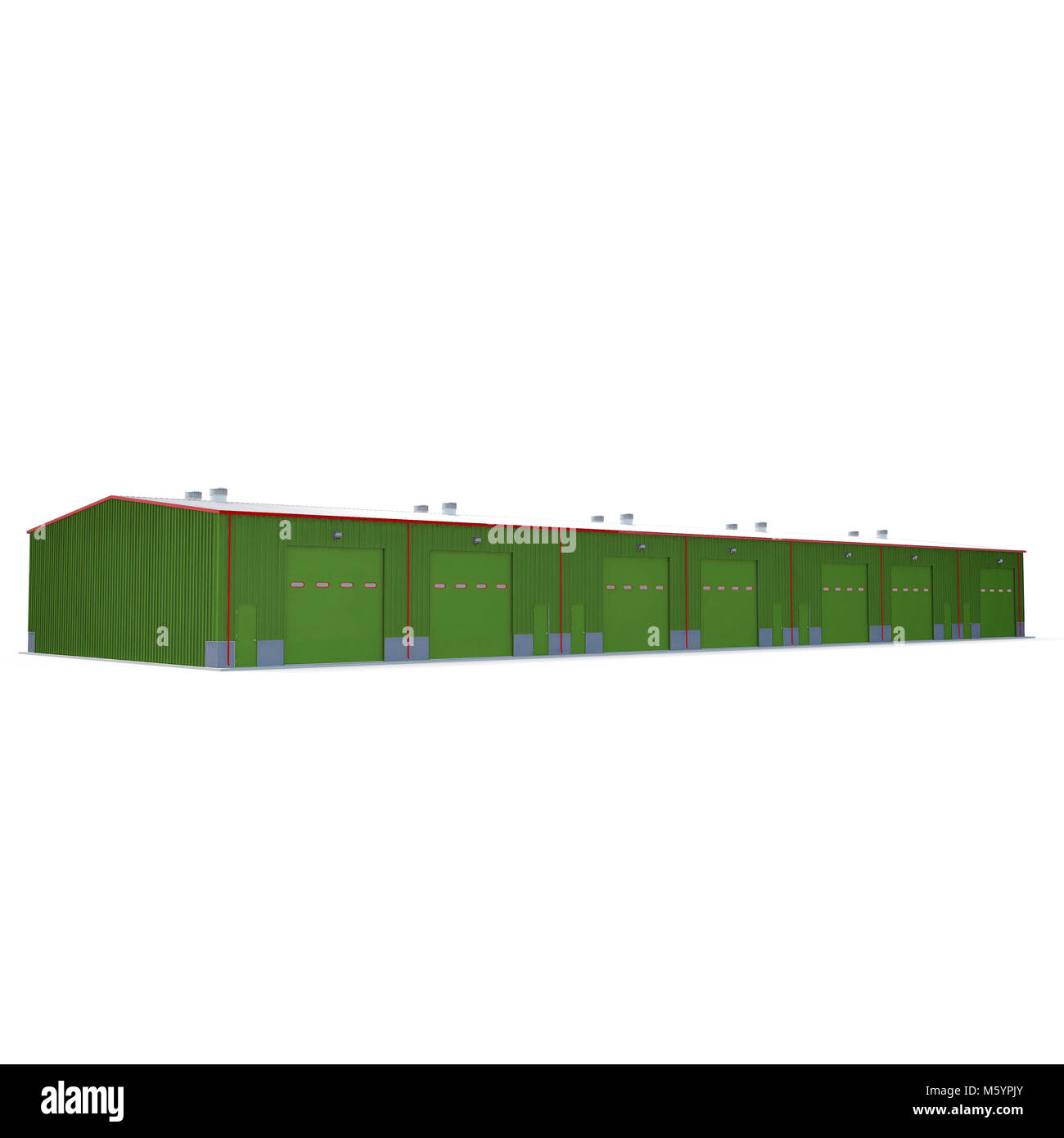 Green logistics building Cut Out Stock Images & Pictures - Alamy