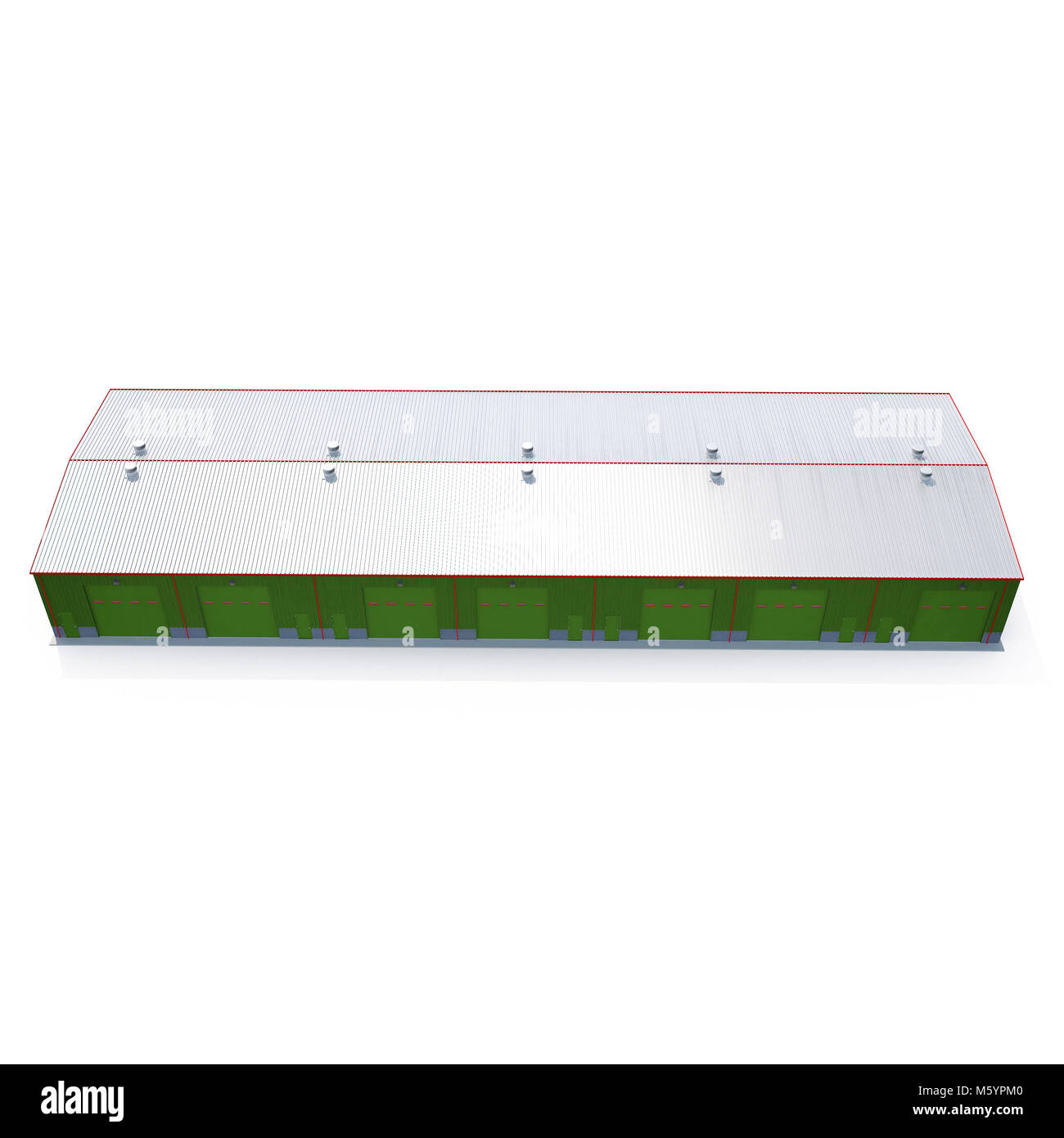 Green logistics building Cut Out Stock Images & Pictures - Alamy