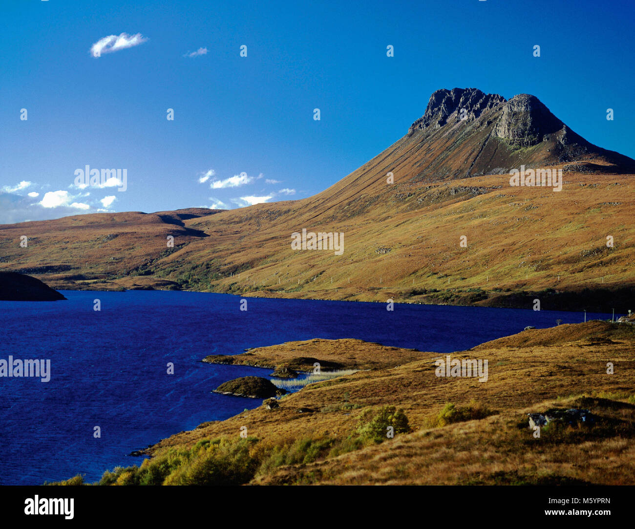 Stac Pollaidh and Loch Lurgainn in the Assynt area of the western ...