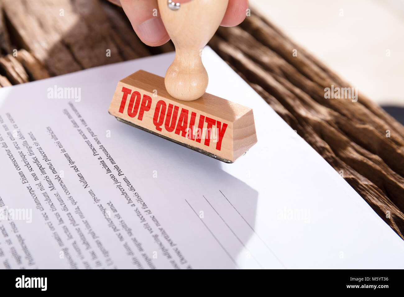 Quality stamp hi-res stock photography and images - Alamy