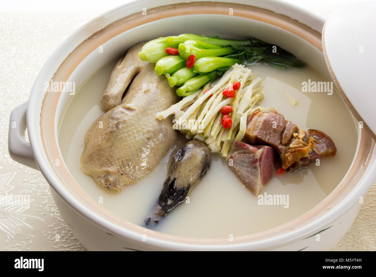 Tonic duck soup, China Cantonese Stock Photo - Alamy