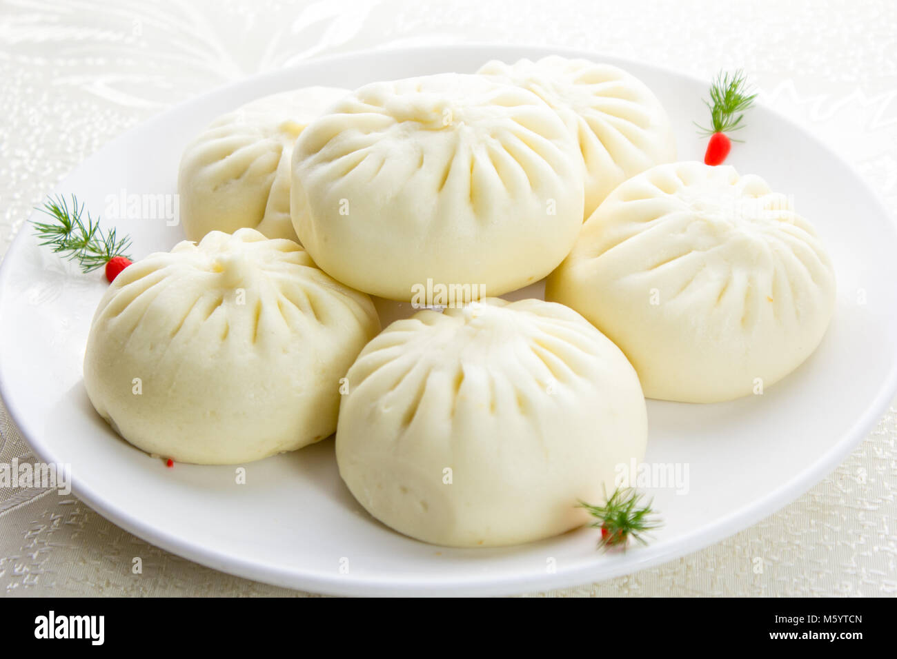 The steamed stuffed bun, North China snacks Stock Photo - Alamy