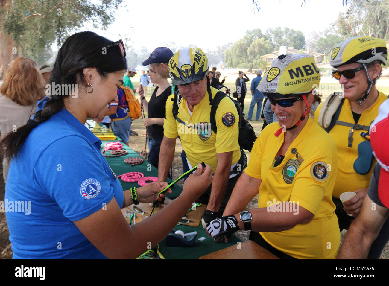 Volunteers All Around. A member of the Student Conservation Association ...