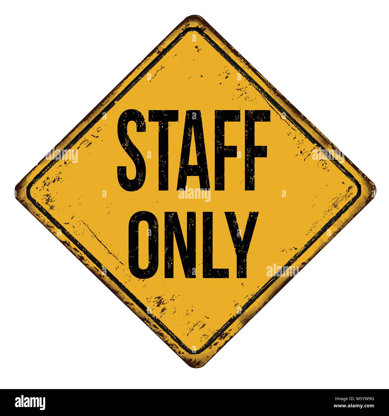 Staff only sign hi-res stock photography and images - Alamy