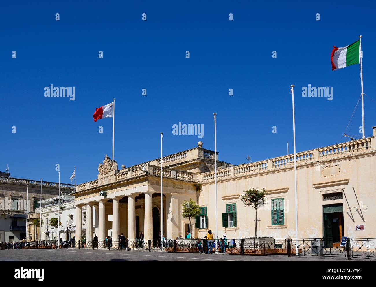 Building with st georges flags hi-res stock photography and images - Alamy