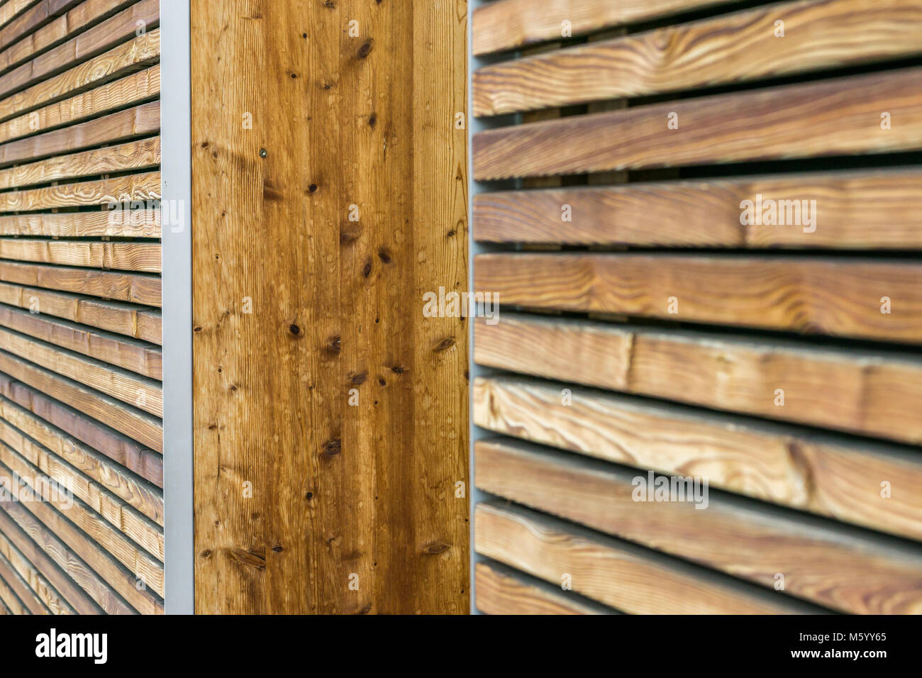 Wooden slat wall hi-res stock photography and images - Alamy