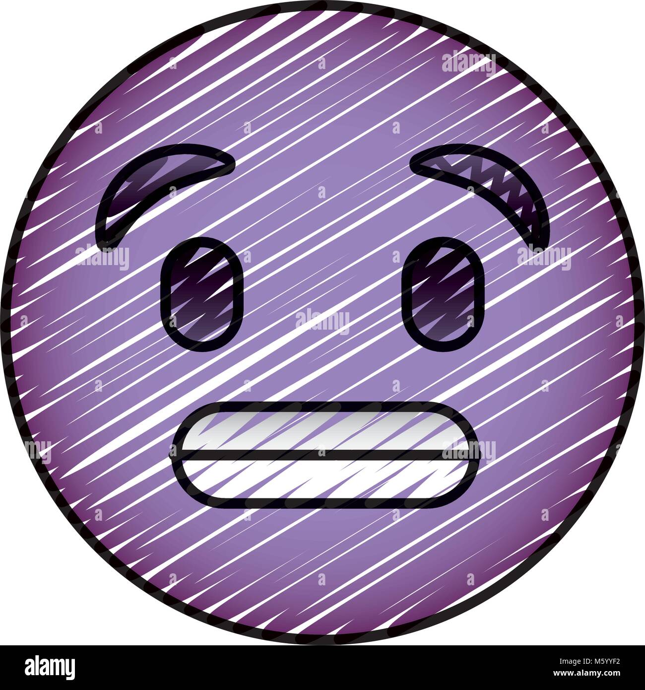 cute purple smile emoticon toothy smile Stock Vector Image & Art - Alamy