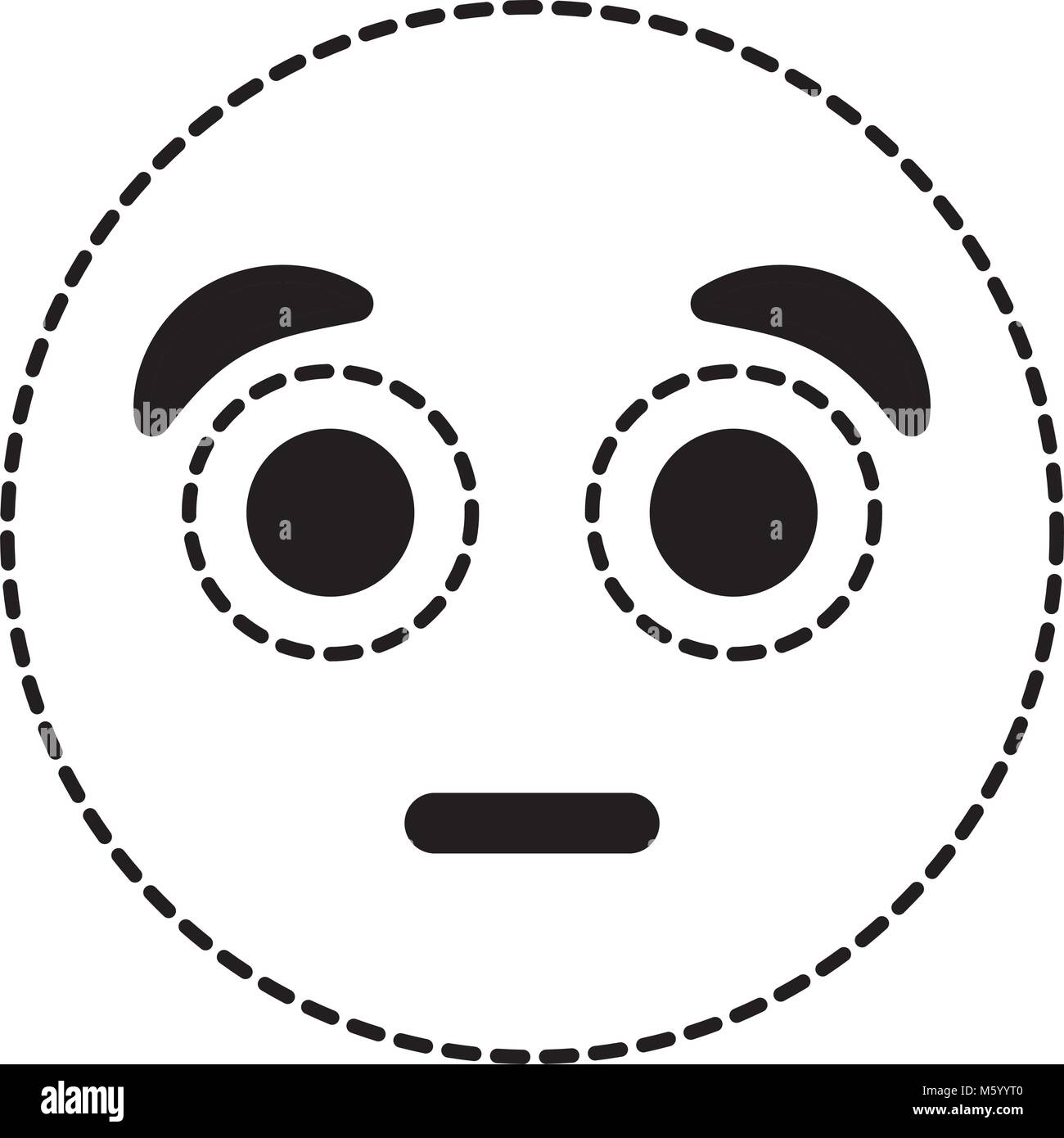 Panic emoticon Stock Vector Images - Alamy