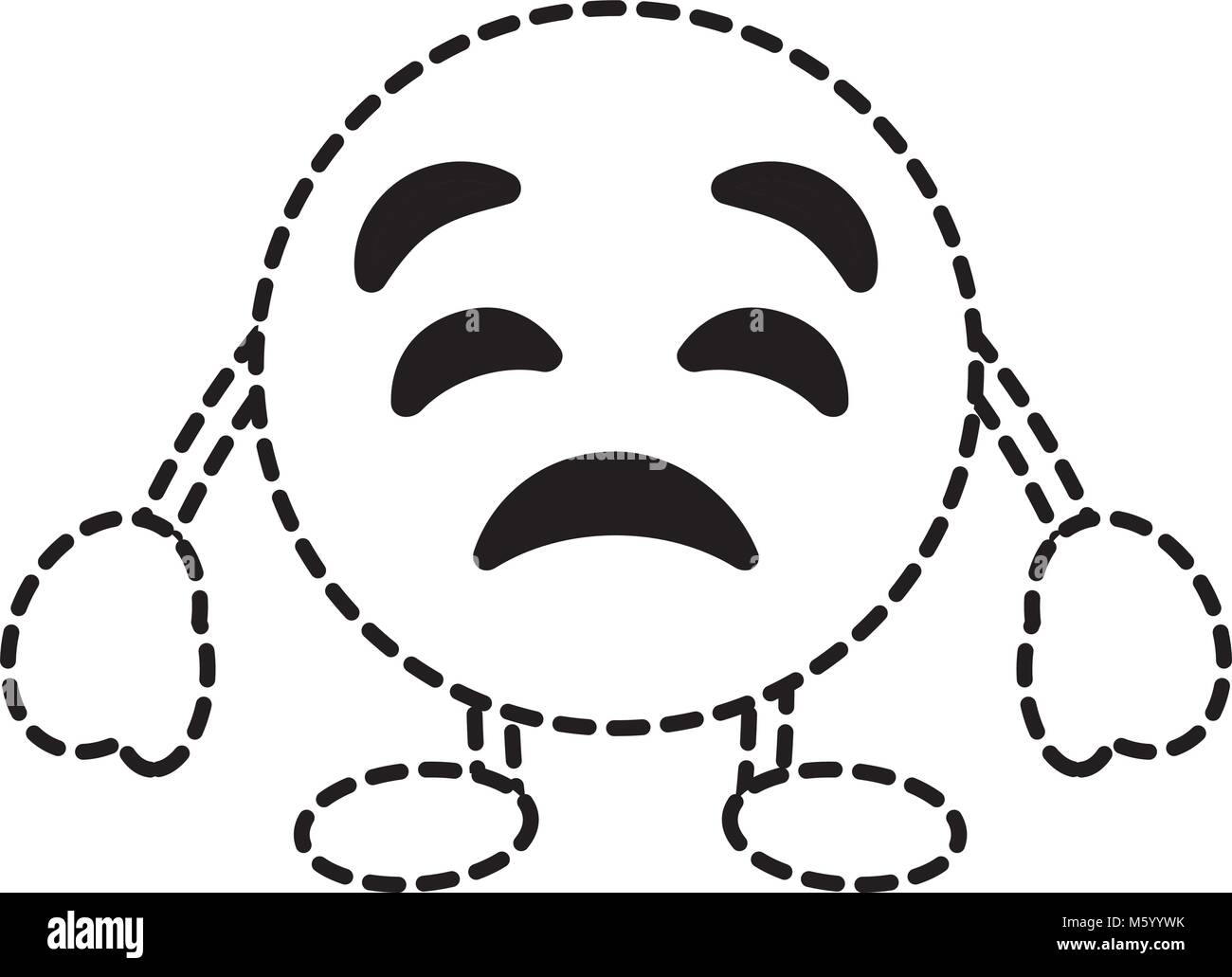 Clipart Sad Face Black And White Clip
