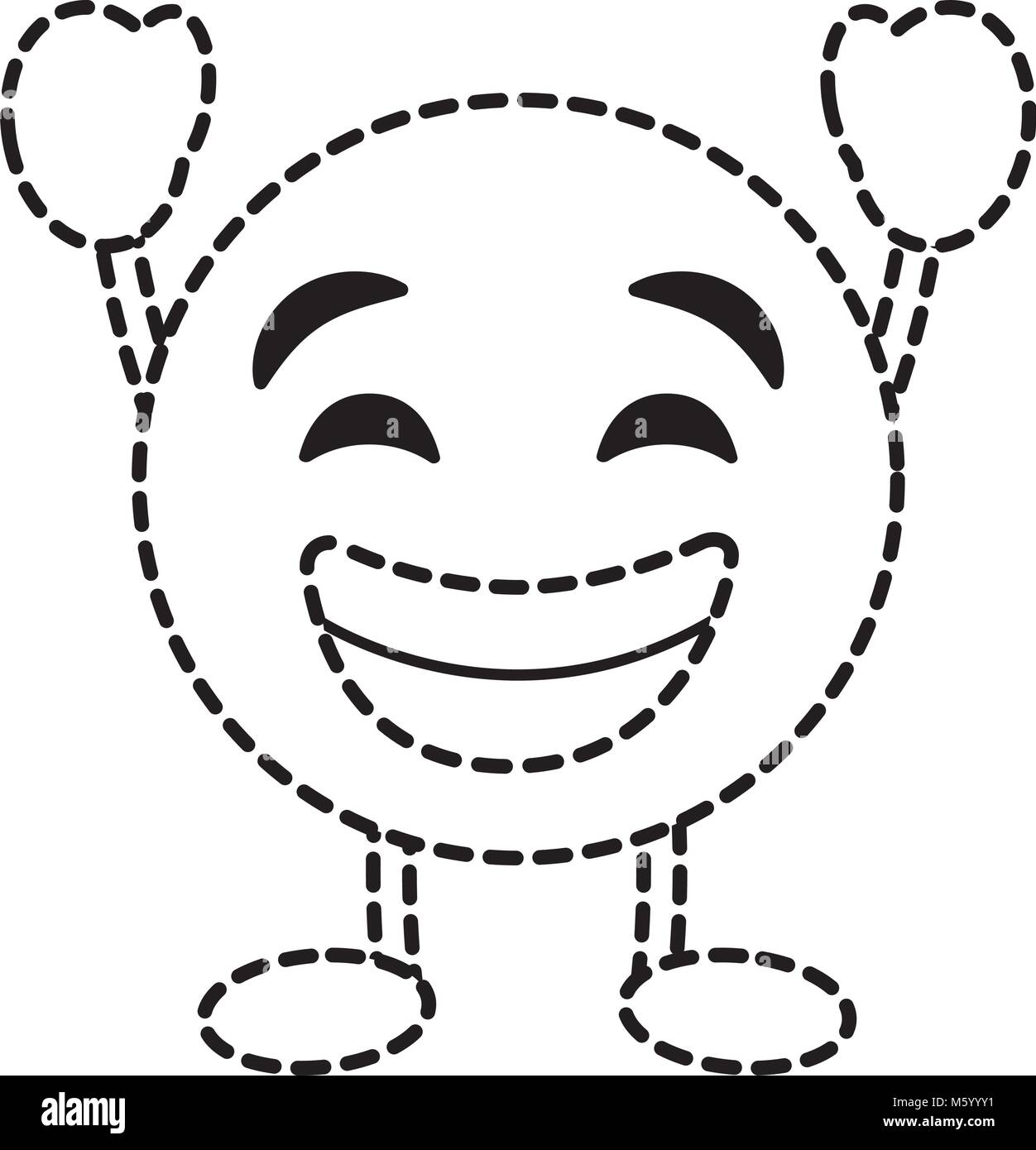 emoticon cartoon face smiling happy character Stock Vector Image & Art ...