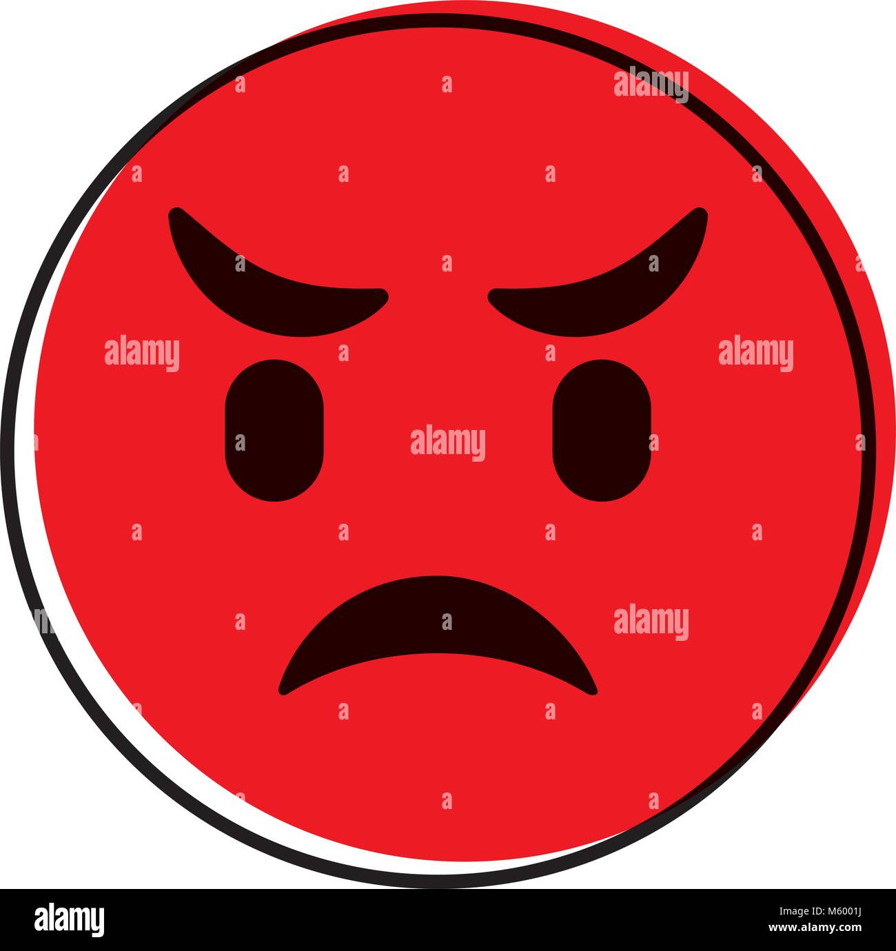 Red Angry Smiley