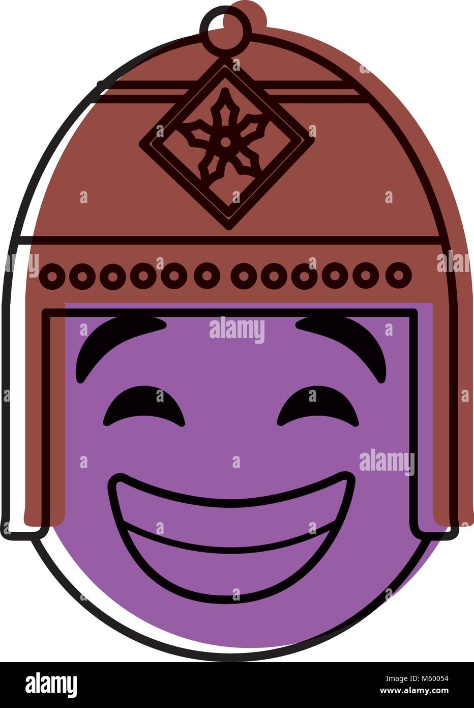 Purple headdress Stock Vector Images - Alamy