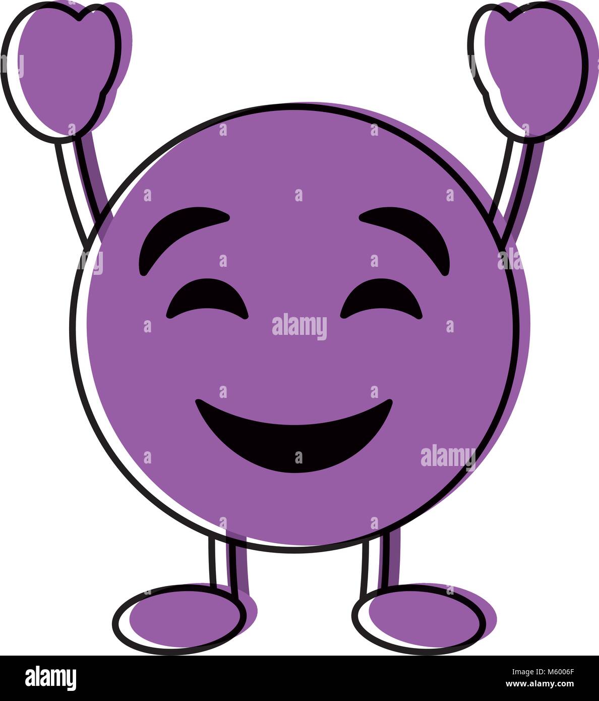Purple smiley smiling face Stock Vector Images - Alamy