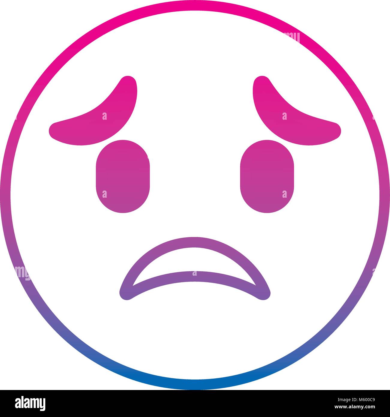 emoticon cartoon face sad expression Stock Vector Image & Art - Alamy
